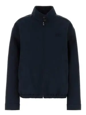 Miu Miu Gabardine Cotton Jacket - Blue