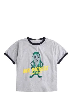 BOBO CHOSES Mini Mr. Pickles T-shirt - Grey