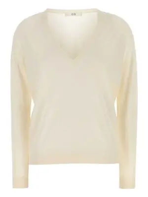 CO CO 100% Cashmere V-Neck Sweater