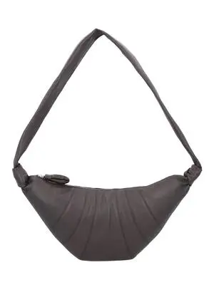 LEMAIRE Lemaire Structured Leather Shoulder Bag Brown