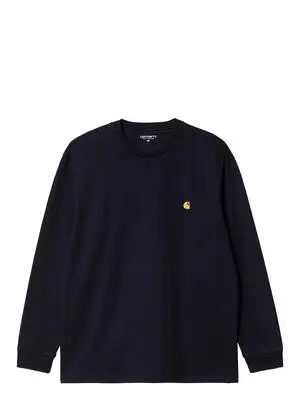 Carhartt Work In Progress Long Sleeve Chase T-shirt - Darknavygo