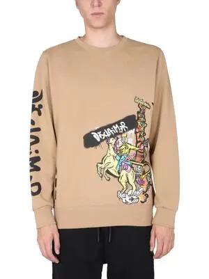 DISCLAIMER Classic Crew Neck Sweatshirt - Brown
