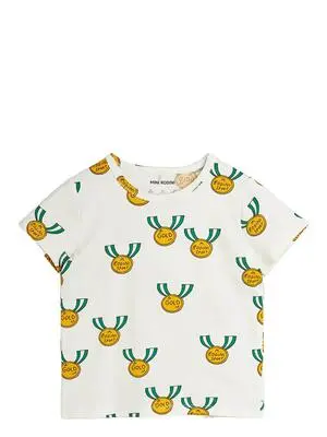 MINI RODINI All-over Print Short Sleeve Tee - Grey