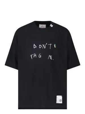 Mihara Yasuhiro Graphic Print Cotton T-shirt - Black
