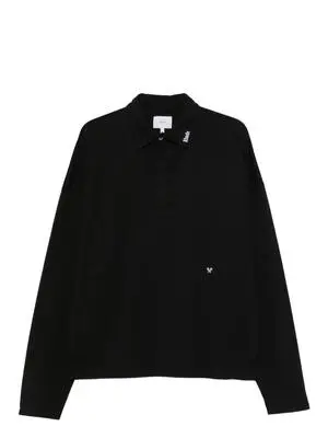 Rhude Fontaine Long Sleeve Polo T-shirt - Black