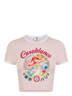 CASABLANCA Casablanca Graphic Logo Crew Neck T-Shirt