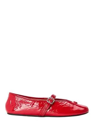 COACH Coach Sculptural Slip-On Ballet Pumps Red