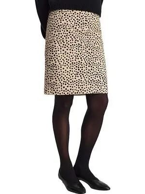 RÓHE Pony Hair Leather Skirt - Cheetah
