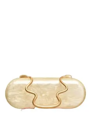 Cult Gaia Ilaria Clutch Ivory