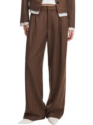 Rag & Bone Lawrence Wool Blend Tailored Pants - Mustard