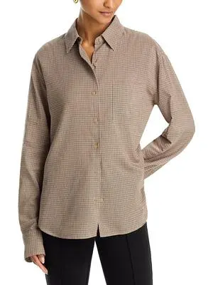 Rag & Bone Connie Plaid Shirt - Tan Plaid