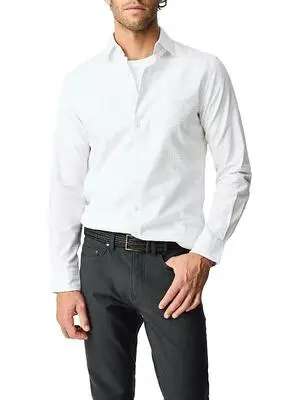 Rodd & Gunn Mount Stafford Sports Fit Long Sleeve Shirt - Porcelain
