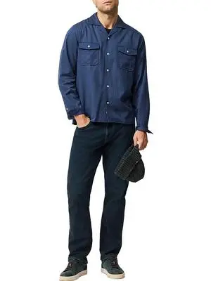 Rodd & Gunn Newland Pass Cotton Long Sleeve Overshirt - Navy