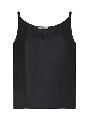 Prada Black Re-nylon Tank Top - Multicolor