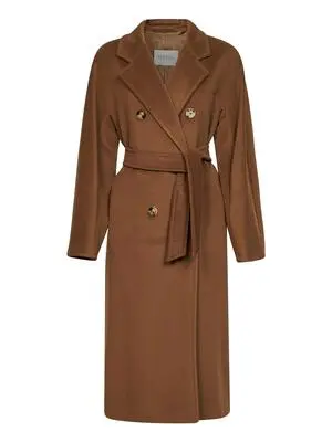 MAX MARA Max Mara Women Tobacco 101801 Icon Coat Madame Belted Coat