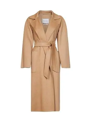 Max Mara Max Mara Icon Belted Camel Wool Coat Multicolor