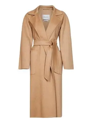 Max Mara Icon Belted Camel Wool Coat - Multicolor