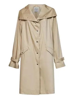 TOTEME Oversized Cotton Trench Coat Multicolor