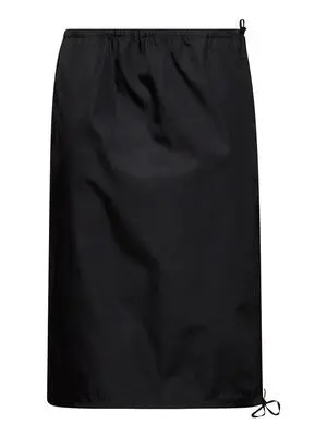 Prada Black Re-nylon Straight Midi Skirt - Multicolor
