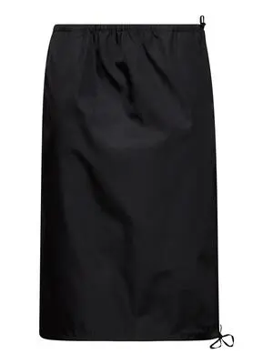 Prada Black Re-nylon Straight Midi Skirt - Multicolor