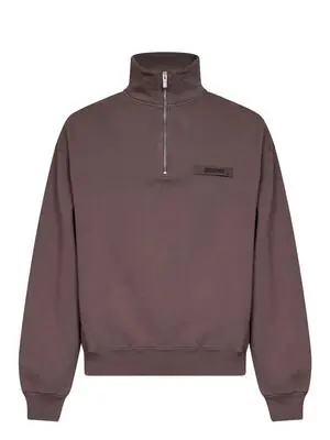 Jacquemus Brown The Gros Grain Zipped-rollneck Sweatshirt - Multicolor