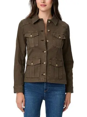 Paige Stacey Cotton Stretch Jacket - Cliffside Fern