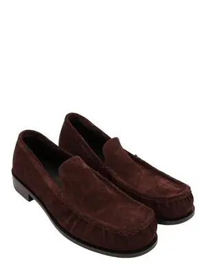 Dries Van Noten Suede Loafers - Black
