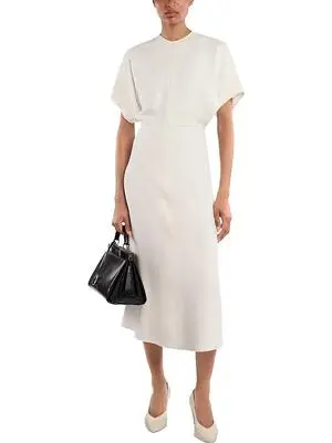 Victoria Beckham Eleanor Midi Dress - Bright Ivory