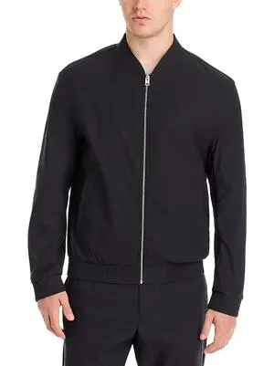 Hugo Boss Ukashi Slim Fit Bomber Collar Jacket - Black