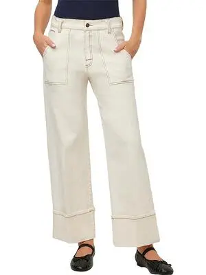 FIFTEEN TWENTY Fifteen Twenty Tracey Cotton Blend Patch Pocket Cuffed Jeans
