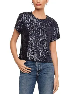FIFTEEN TWENTY Fifteen Twenty Aerin Sequin Short Sleeve Top