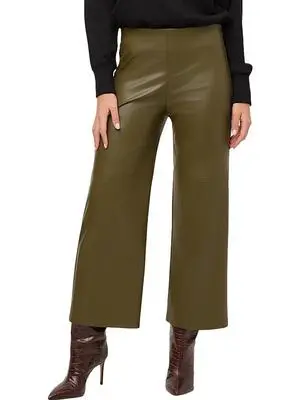 FIFTEEN TWENTY Faux Leather Cropped Pants
