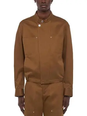 Helmut Lang Cotton Moto Trucker Jacket - Fawn