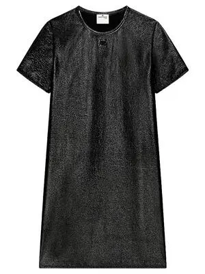 COURREGES Vinyl Mini Dress - Black