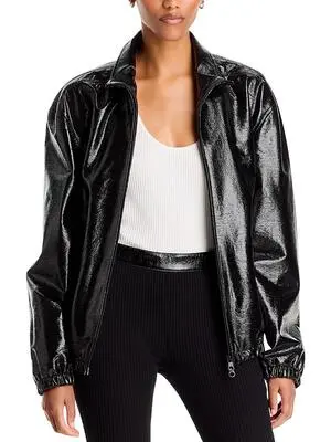 COURREGES Vinyl Track Jacket - Black