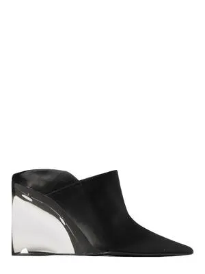 ALAIA Alaia Heeled Wedge Mules - Black