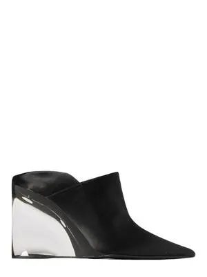 ALAIA Alaia Heeled Wedge Mules - Black