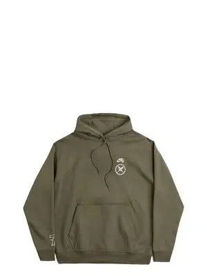 Nike Pullover Hoodie - Medium Olive/white