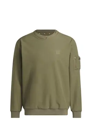Adidas Climawarm Brushed Sweatshirt Asia Sizing - Olive Strata