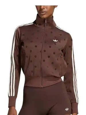 Adidas Satin Polka Dots Track Top - Auburn