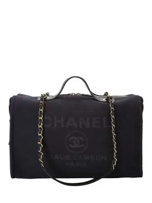 Chanel Deauville Boston - Black