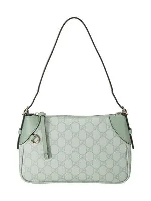 Gucci Gucci GG Supreme Emblem Shoulder Bag Green