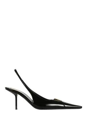 Saint Laurent SAINT LAURENT Slingback High Heel Pumps Black