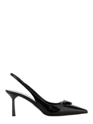 Prada PRADA Slingback High Heel Pumps Black