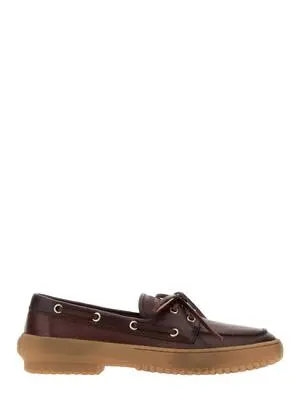 Miu Miu Leather Loafer - Multicolor