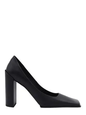 Alaïa Leather Square Toe High Heel Pumps - Black