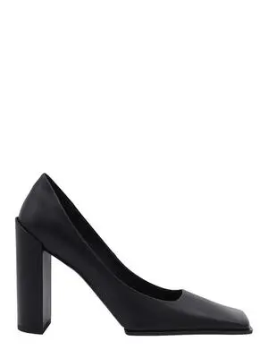 Alaïa Leather Square Toe High Heel Pumps - Black