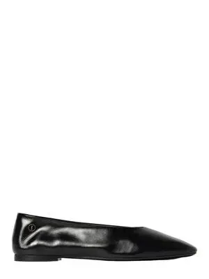 Saint Laurent Leather Ballerinas - Black