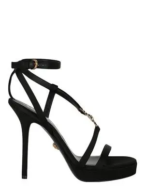 Versace Medusa '95 Satine High Heel Sandals - Black