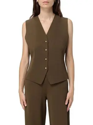 Max Mara Max Mara Single-Breasted Tailored Vest Green